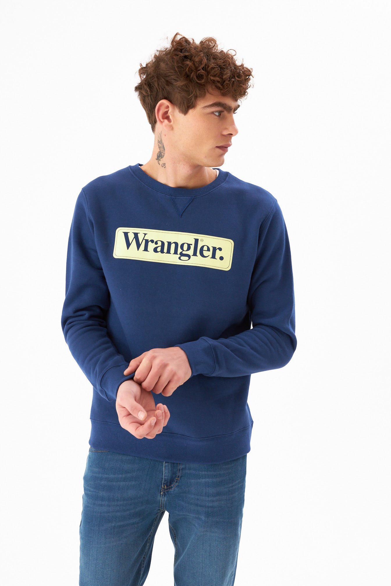Wrangler® - Buzo Roundneck Season Logo Frisado
